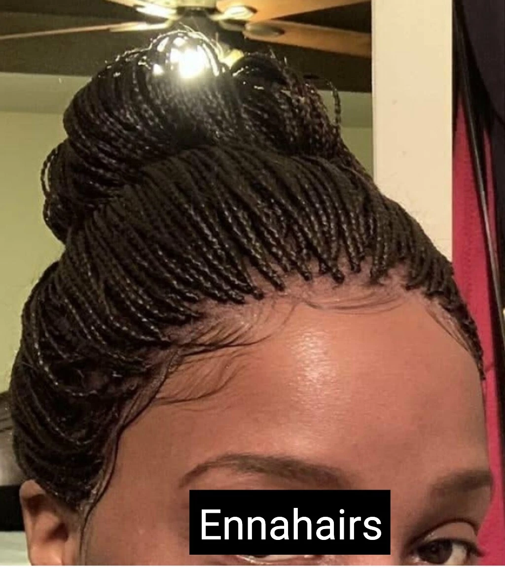 Micro Braids With Bangs