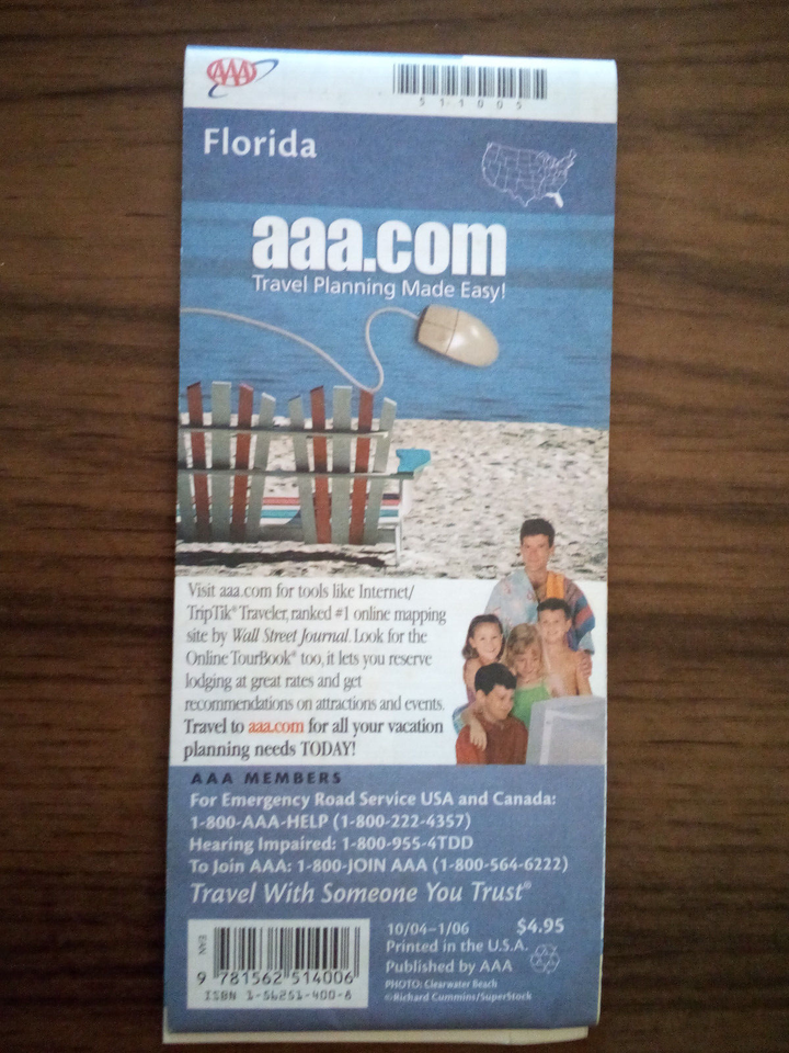 Authentic AAA Florida USA Whole State Map NEW | eBay