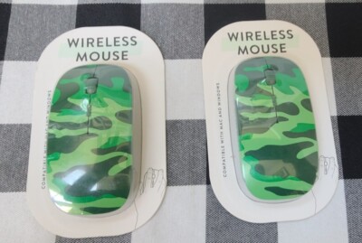 2 Vivitar Green Camo Wireless Mouse For Mac Windows Compatible brand ...