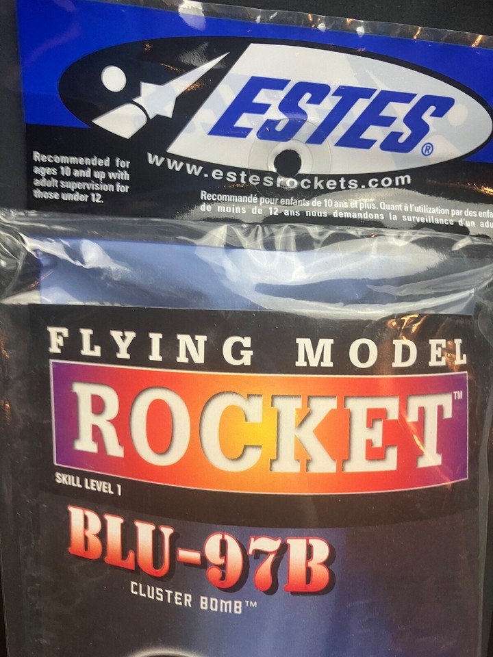 Estes BLU-97b Cluster Bomb Flying Model Rocket Kit #2055, Rare, New ...