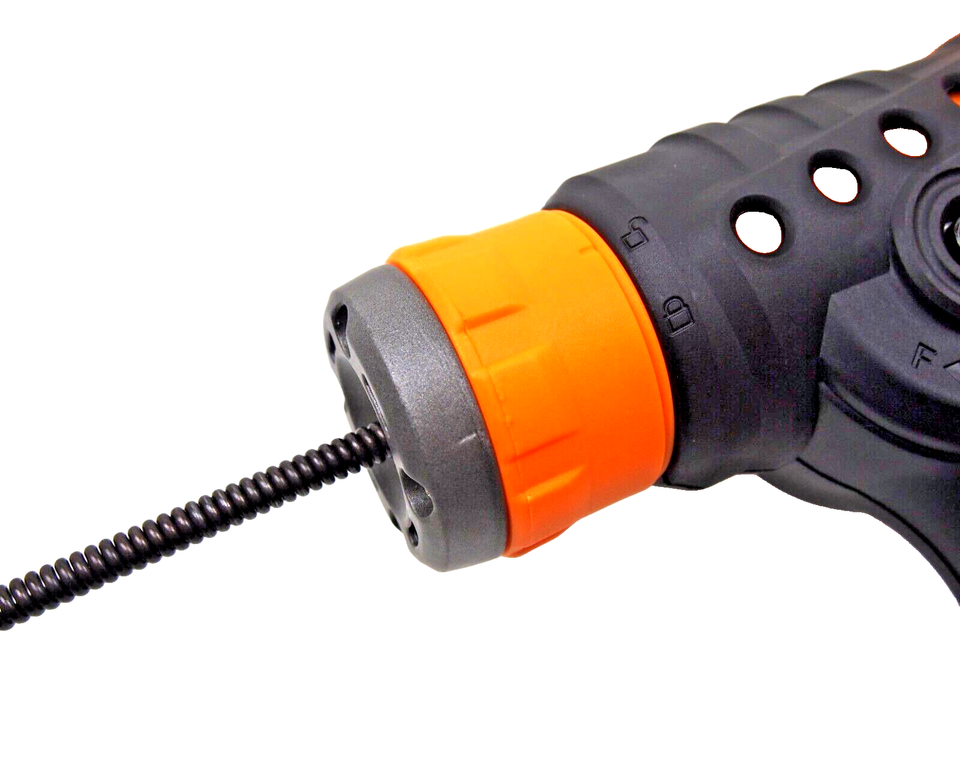 Electric Drain Cleaner 23 Ft Handheld Auto Feed Led Light Plumbing ...