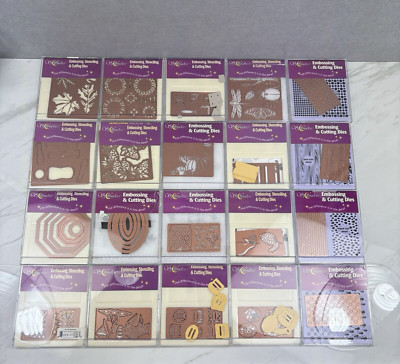 Lot of 21 Spellbinders Embossing Stenciling & Cutting Die Sets for ...