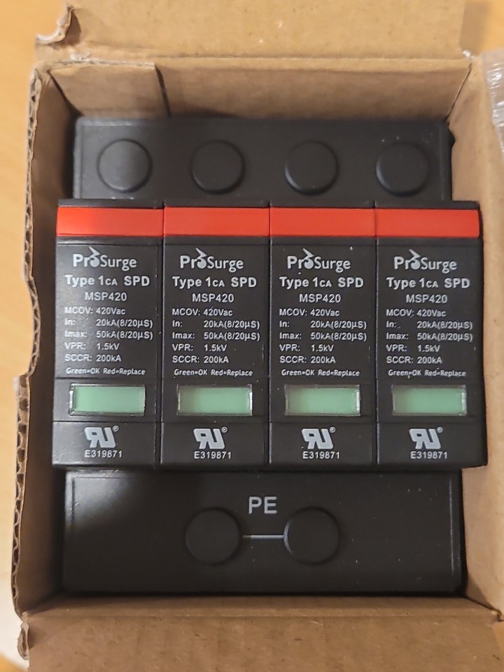 ProSurge Type 2CA SPD 4-P AC Power DIN-Rail Surge Protective Device ...