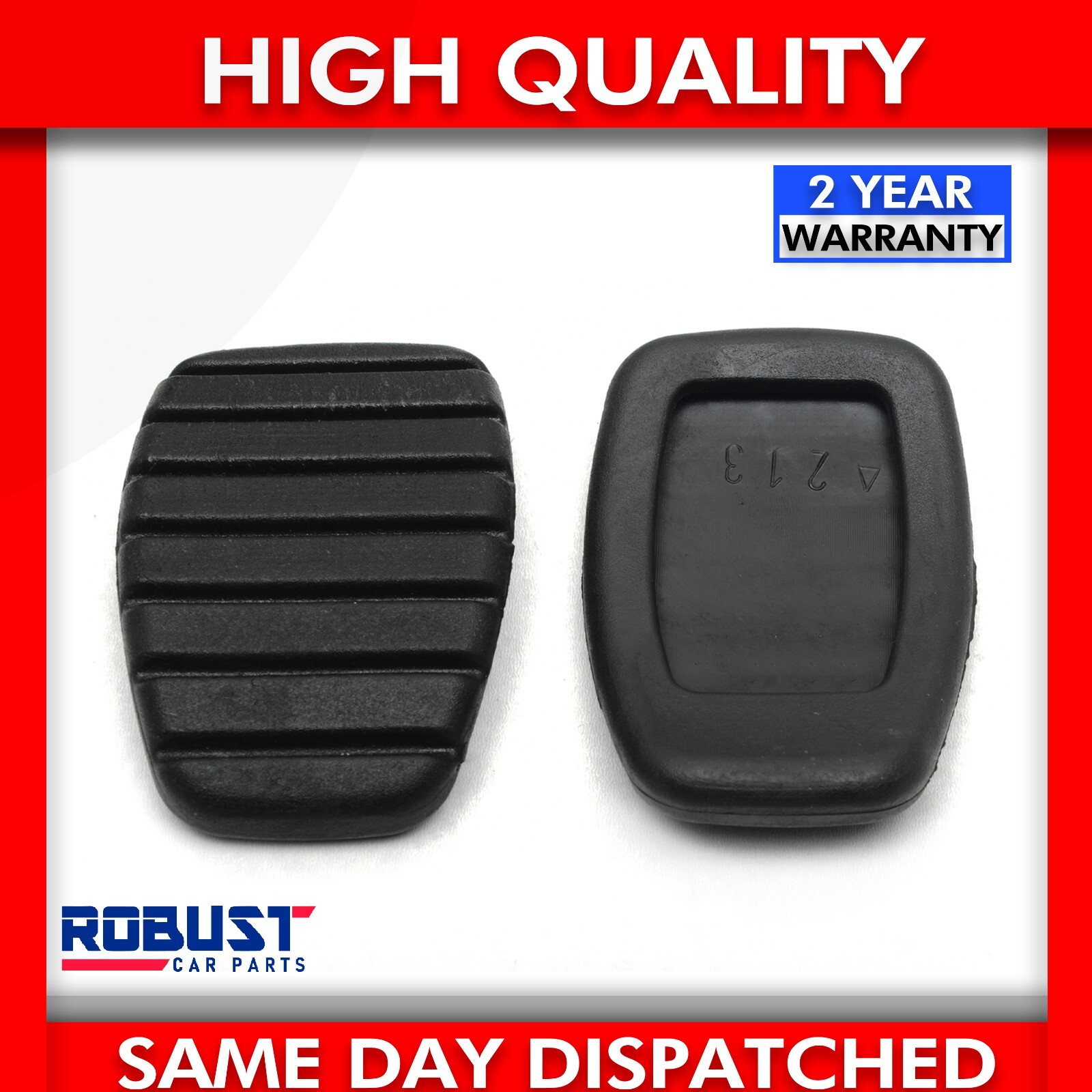 2X CLUTCH PEDAL RUBBERS FOR RENAULT LAGUNA MEGANE CLIO SCENIC BRAKE ...