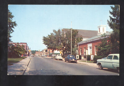 POCOMOKE CITY MARYLAND DOWNTOWN STREET SCENE OLD CARS VINTAGE POSTCARD ...