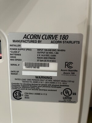 acorn curve 180 stairlift | eBay