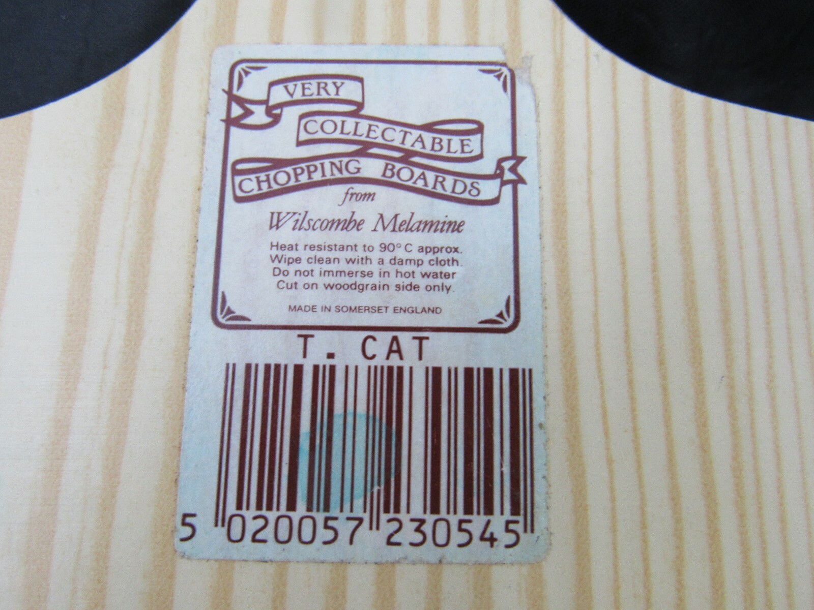 Vintage Chopping Board by Wilscombe, Cat Design Made in England | eBay