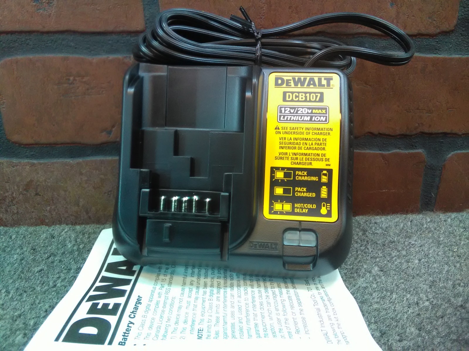 Dewalt DCB107 12V/20V MAX Lithium Ion Genuine OEM Charger-***NEW*** | eBay