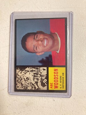1962 topps football #161 abe woodson san francisco 49ers | eBay