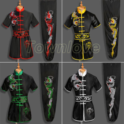 Dragon Embroidery Kung Fu Tai Chi Uniform Martial Arts Suit Wushu ...