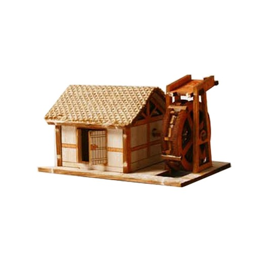 YoungModeler Ho Series Korean Traditional Water Mill House Wooden Model ...