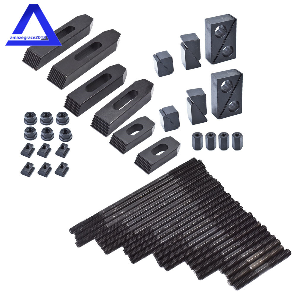 58Pack Pro-Series 7/16" T-Slot Clamping Kit Bridgeport Mill Set Up Set ...