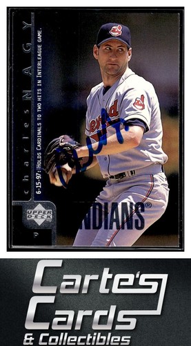 Charles Nagy 1998 Upper Deck #347 Cleveland Indians TTM/IP Signed ...