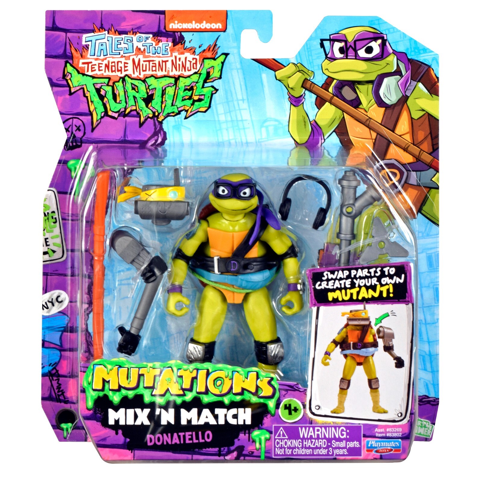 Tales of time Teenage Mutant Ninja Turtles Mutation Mix & Match 4.5 In ...