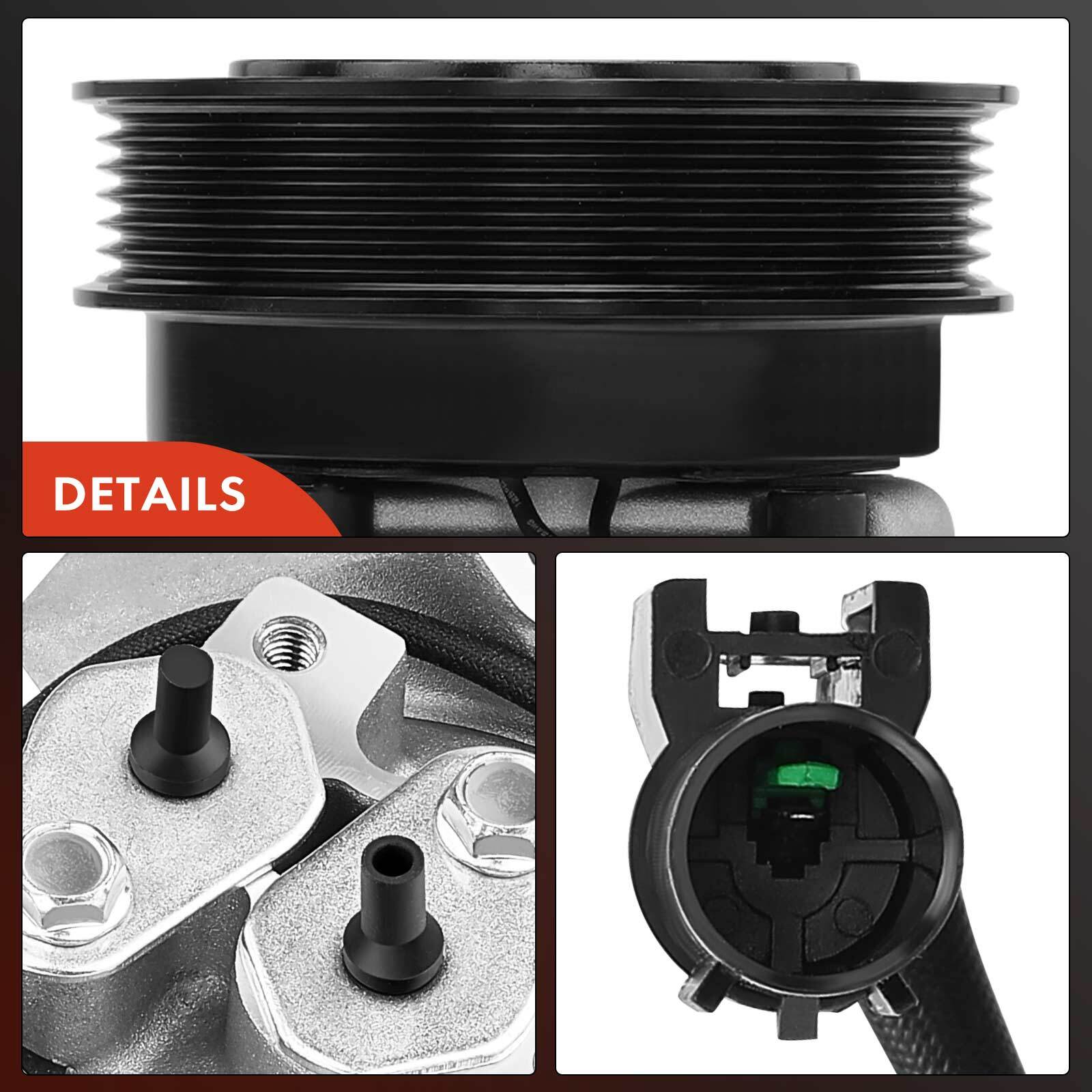 A/C Compressor w/ Clutch for Kia Rondo 2010 2011 2012 2.4L 10PA17C ...