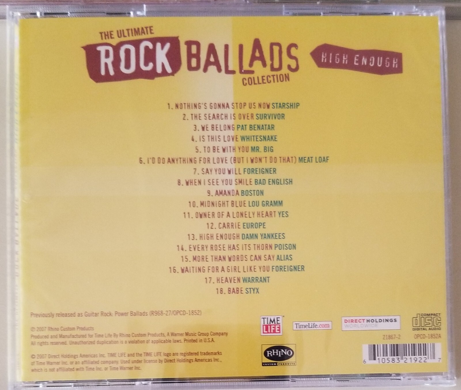 Time Life Music Legends & Rock Ballards Lot of 5 CD's Factory Sealed ...