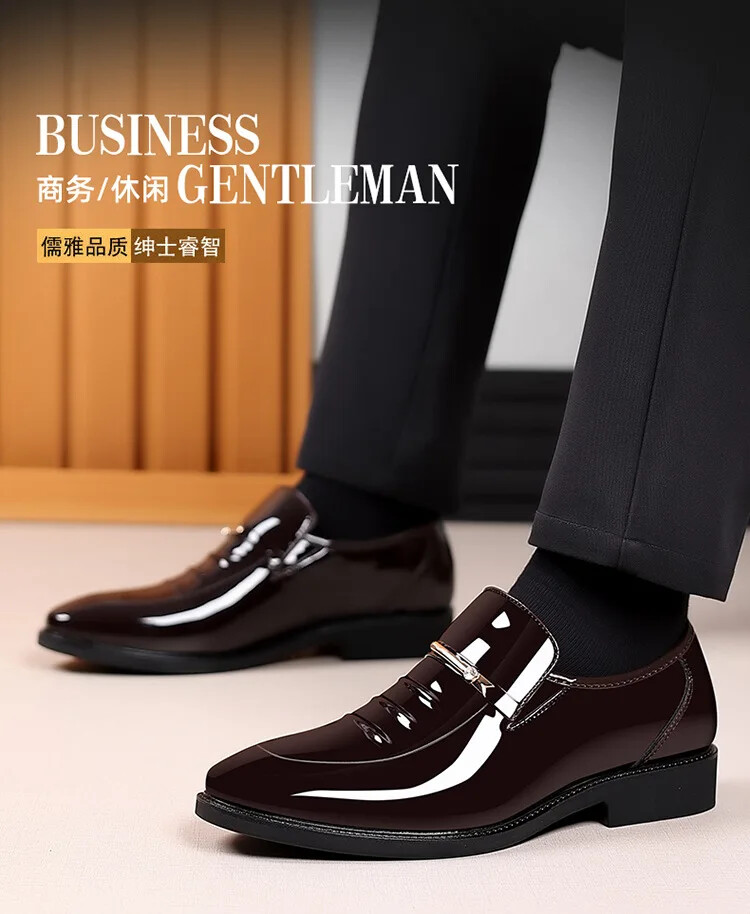 Shoes Men Business Shoes Casual Point Toe Men Party Wedding Plus Size ...