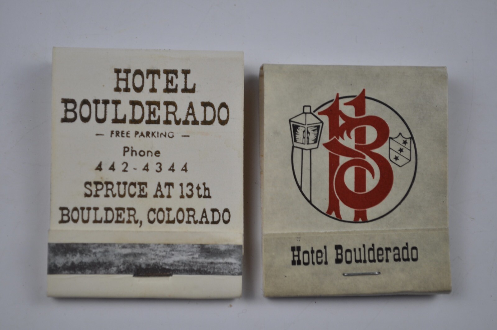 Vintage Boulder Colorado Matchbook The Hotel Boulderado set of 2 | eBay