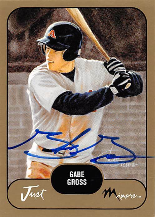 Gabe Gross autographed Baseball Card (Blue Jays) 2002 Just Minors #16 ...