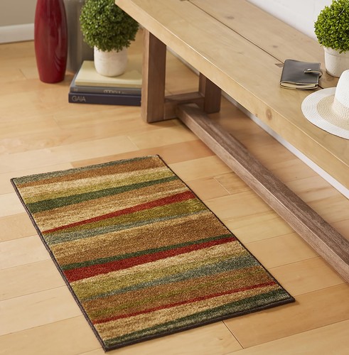 Mayan Sunset Stripe 2' 6" x 3' 10" Area Rug - Tan - Perfect for Living ...