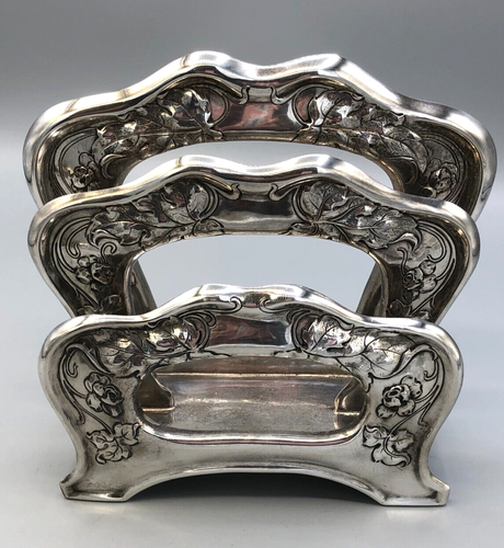 Rare Antique Gorham Sterling Silver Letter Rack #1626B, excellent ...