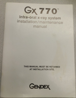 Dental Imaging & X-Ray - Gendex Gx-770 Dental Intraoral