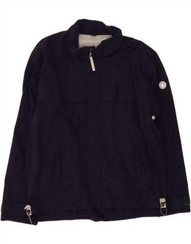 MURPHY & NYE Mens Windbreaker Jacket UK 40 Large Navy Blue CU01 | eBay
