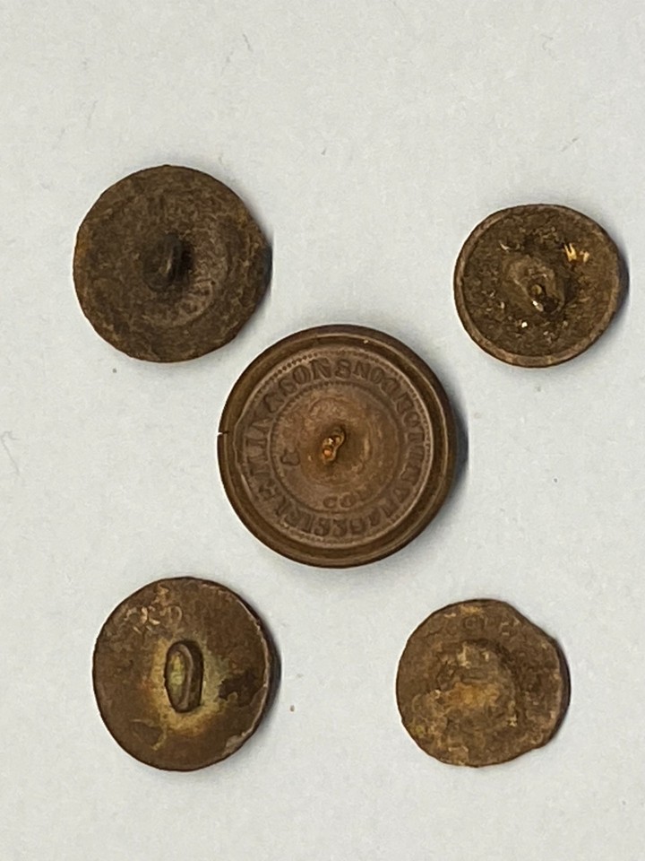 FIVE VERY EARLY PEWTER BUTTONS ,IN RELIC CONDITION. | eBay UK