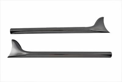 FISHTAIL CHROME EXHAUST PIPE EXTENSION HARLEY SOFTAIL HERITAGE SPRINGER ...