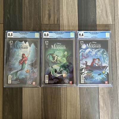The Little Mermaid #1 2 3 Dark Horse Comics 2019 Disney complete series ...