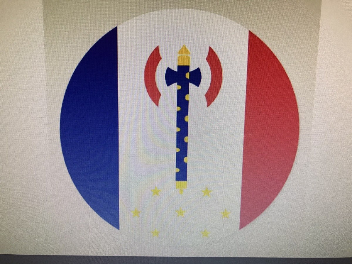 Vichy French Flag Vichy Franceball (Countryball)" Metal Print By