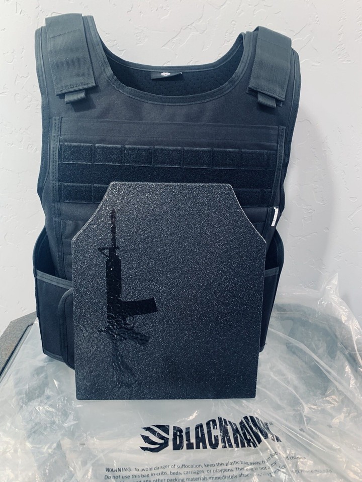 BULLETPROOF Vest Body Armor Carrier AR600 Rifle 3+ Plate 3A soft plate ...