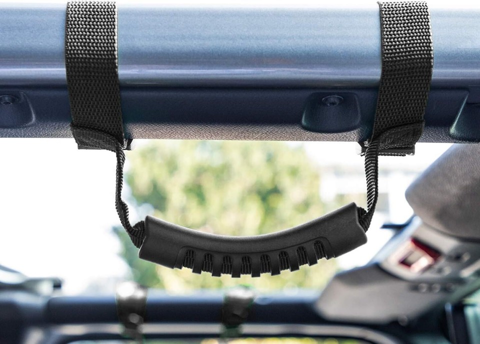4 x Roll Bar Grab Handles Grip Handle for Jeep Wrangler YJ TJ JK JKU JL ...