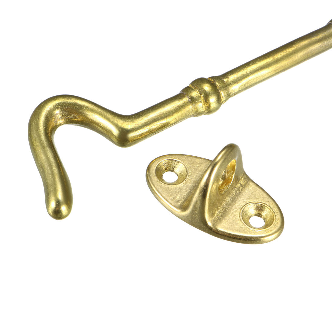 4.7" Cabin Hooks Eye Latch Door Window Hook with Mounting Screws Golden ...