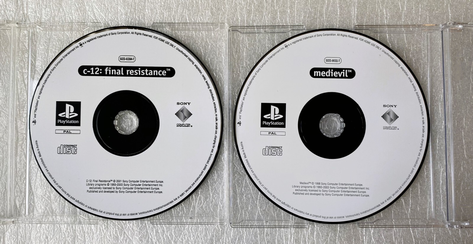 MediEvil PS1 PROMO + C12 Final Resistance PS1 PROMO Rare PlayStation 1 ...