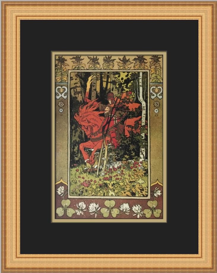 Ivan J Bilbin The Red Rider Custom Framed Print | eBay