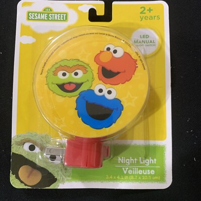 Sesame Street LED Night Light Manuel On Off Switch New Friends Intertek ...