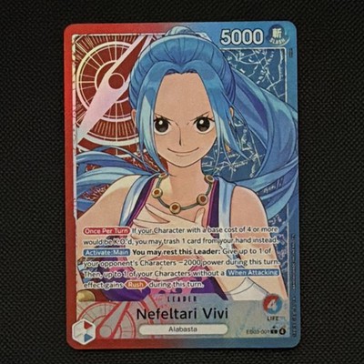 One Piece Nefeltari Vivi Leader Regular EB03-001 5000 Power English | eBay