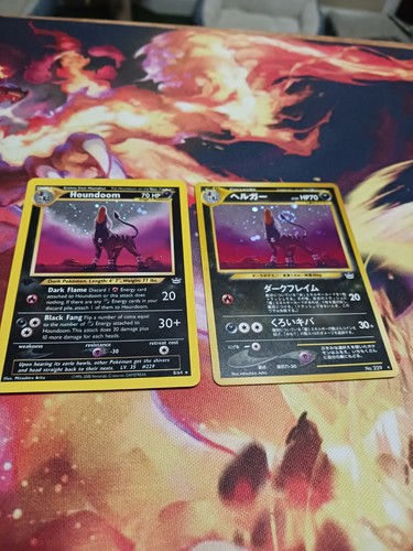 Houndoom Neo Revelation Holo 1st Edition English, Unlimited Japanese ...