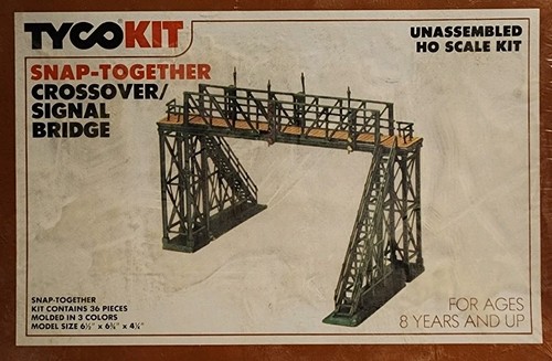 Tyco Kit HO Scale Crossover Signal Bridge No. 7767 | eBay