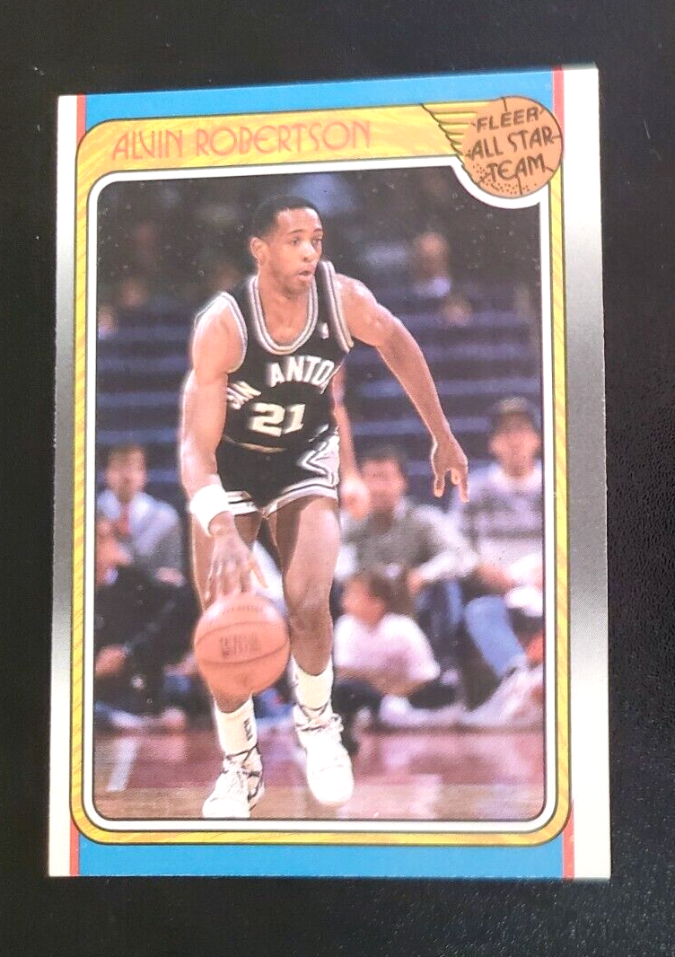 1988 Fleer ALVIN ROBERTSON San Antonio Spurs All-Star card #128 NM | eBay