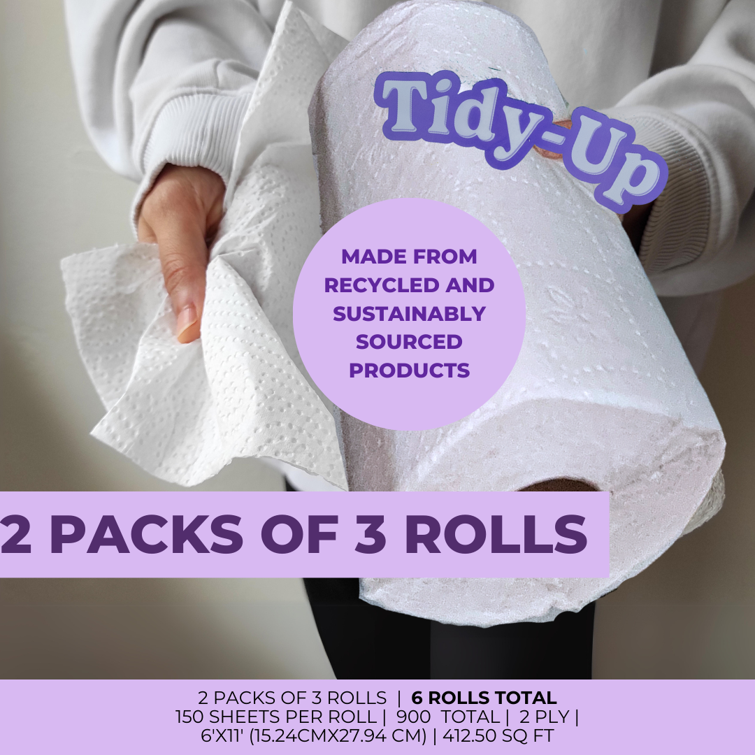 Tidy-Up Select a Size paper towel strong and absorbent 6 Double rolls ...