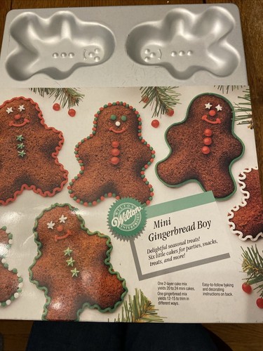 Wilton 1990 Gingerbread Boy Mini Cake Pan 6 Holes 2105-6503 Recipe | eBay