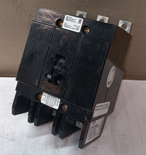 EATON 60 AMP BOLT-ON CIRCUIT BREAKER 480/277 VAC 3 POLE 65kA GHB3060 | eBay