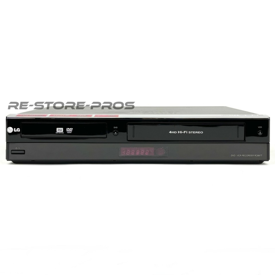 LG RC897T DVD VCR Combo Recorder VHS to DVD Transfer HDMI TV Tuner ...
