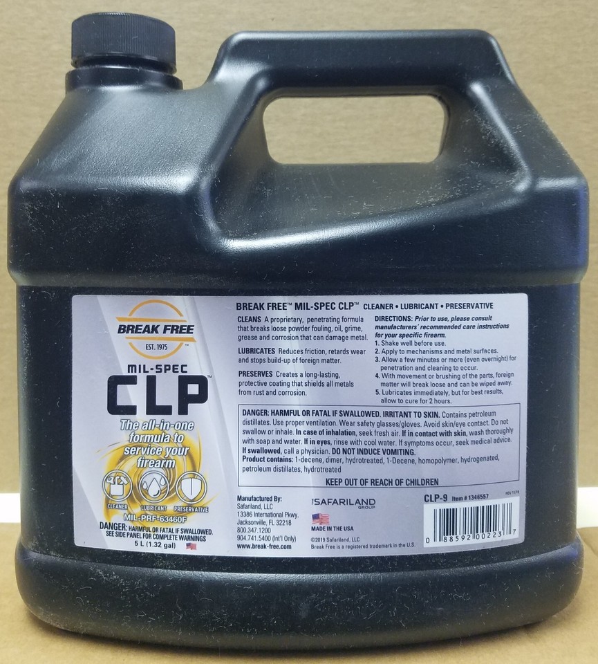 Break-Free CLP -- Cleaner, Lubricant, Preservative -- Pint, Gallon, 1 ...