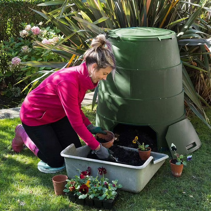 330L Green Johanna, Hot Composter Organic Waste, Garden Compost ...