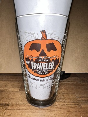 The Traveler Beer Co Jack-O Seasonal Shandy Pint Glass Beer Ale Lager ...