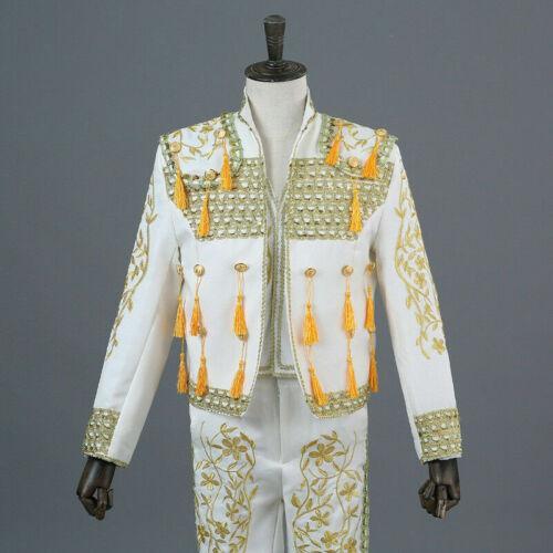 Mens Spanish Bullfighter Matador Outfit Fermin Cosplay Costume Jacket ...