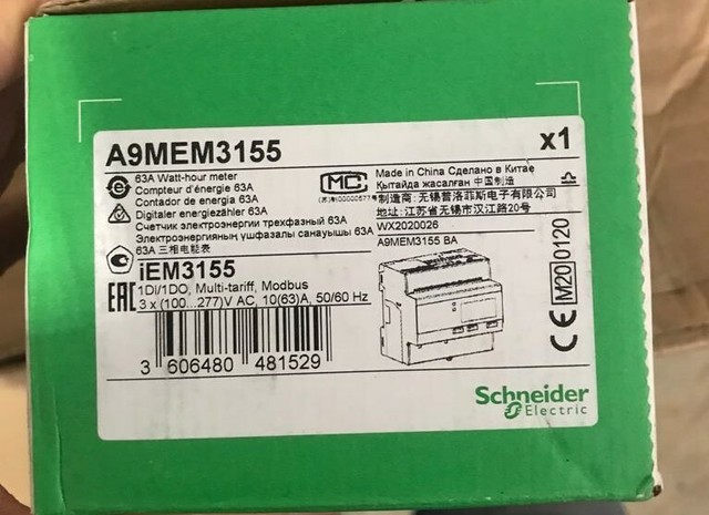 Schneider Electric A9MEM3155 Acti 9 Iem3000 LCD Digital Power Meter for ...